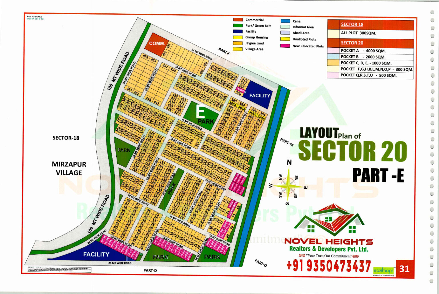 Sector 20 Yamuna Expressway Maps – YEIDA Official HD Map Layout