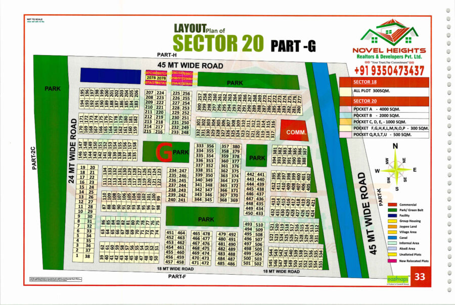 Sector 20 Yamuna Expressway Maps – YEIDA Official HD Map Layout