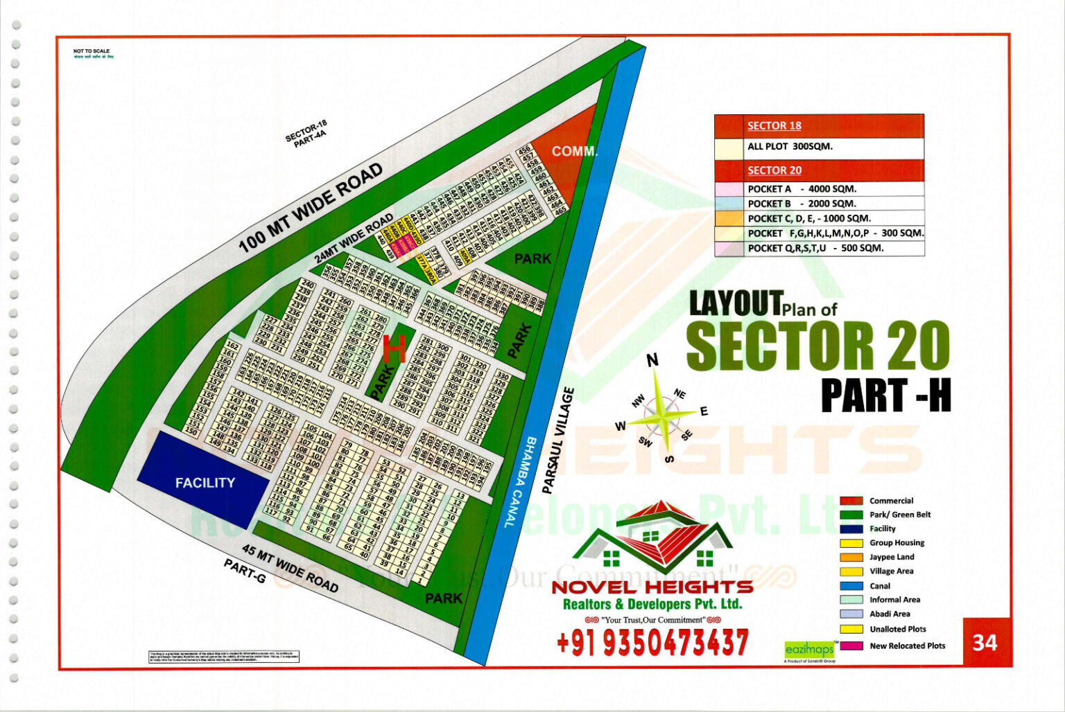 Sector 20 Yamuna Expressway Maps – YEIDA Official HD Map Layout