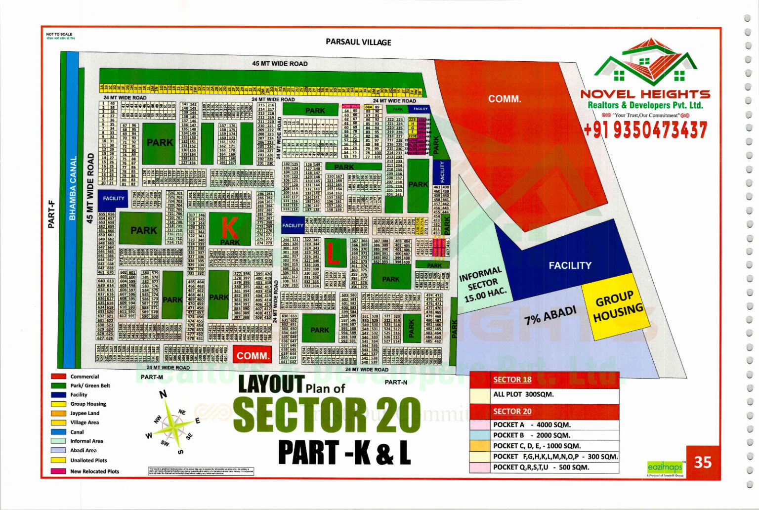 Sector 20 Yamuna Expressway Maps – YEIDA Official HD Map Layout