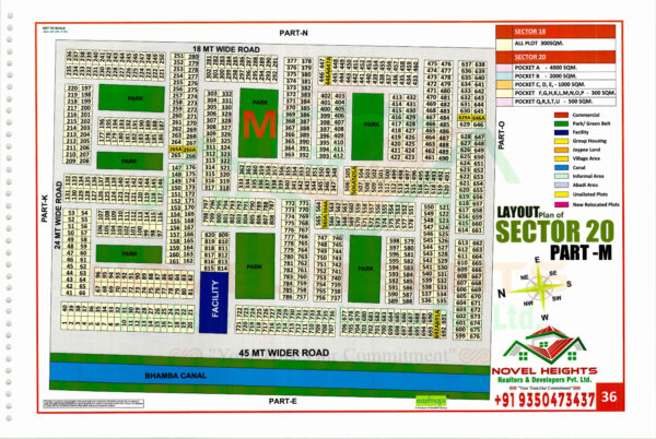 Sector 20 Yamuna Expressway Maps – YEIDA Official HD Map Layout
